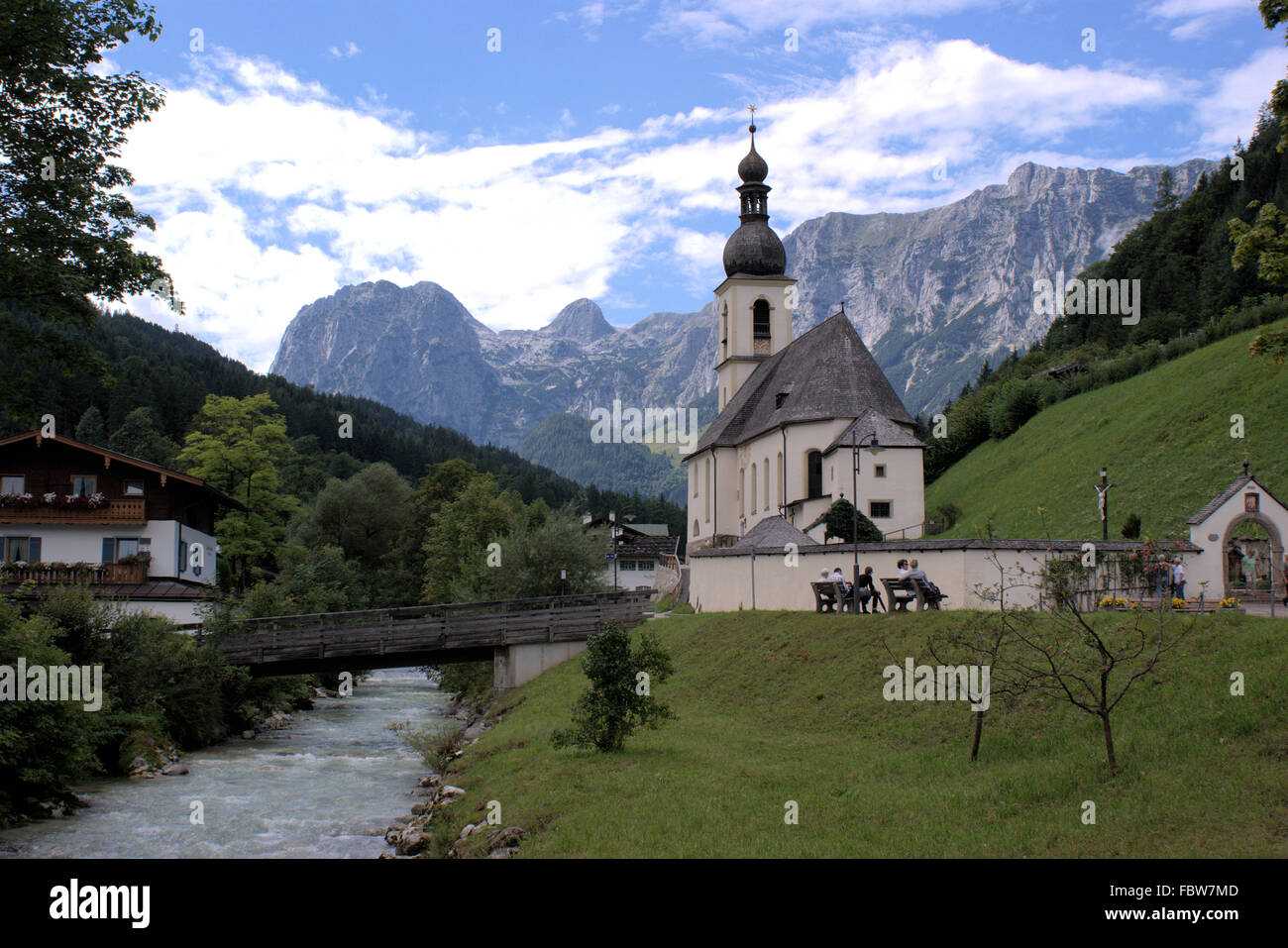 Bavarian alps church hi-res stock photography and images - Alamy