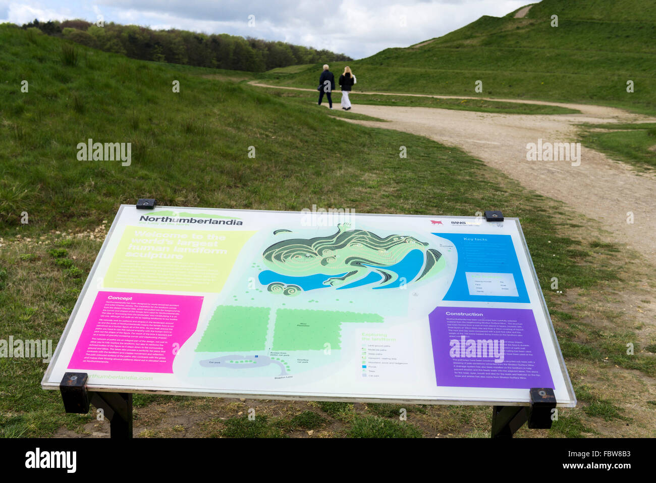 Northumberlandia, Lady of the north, near Cramlington North east ...
