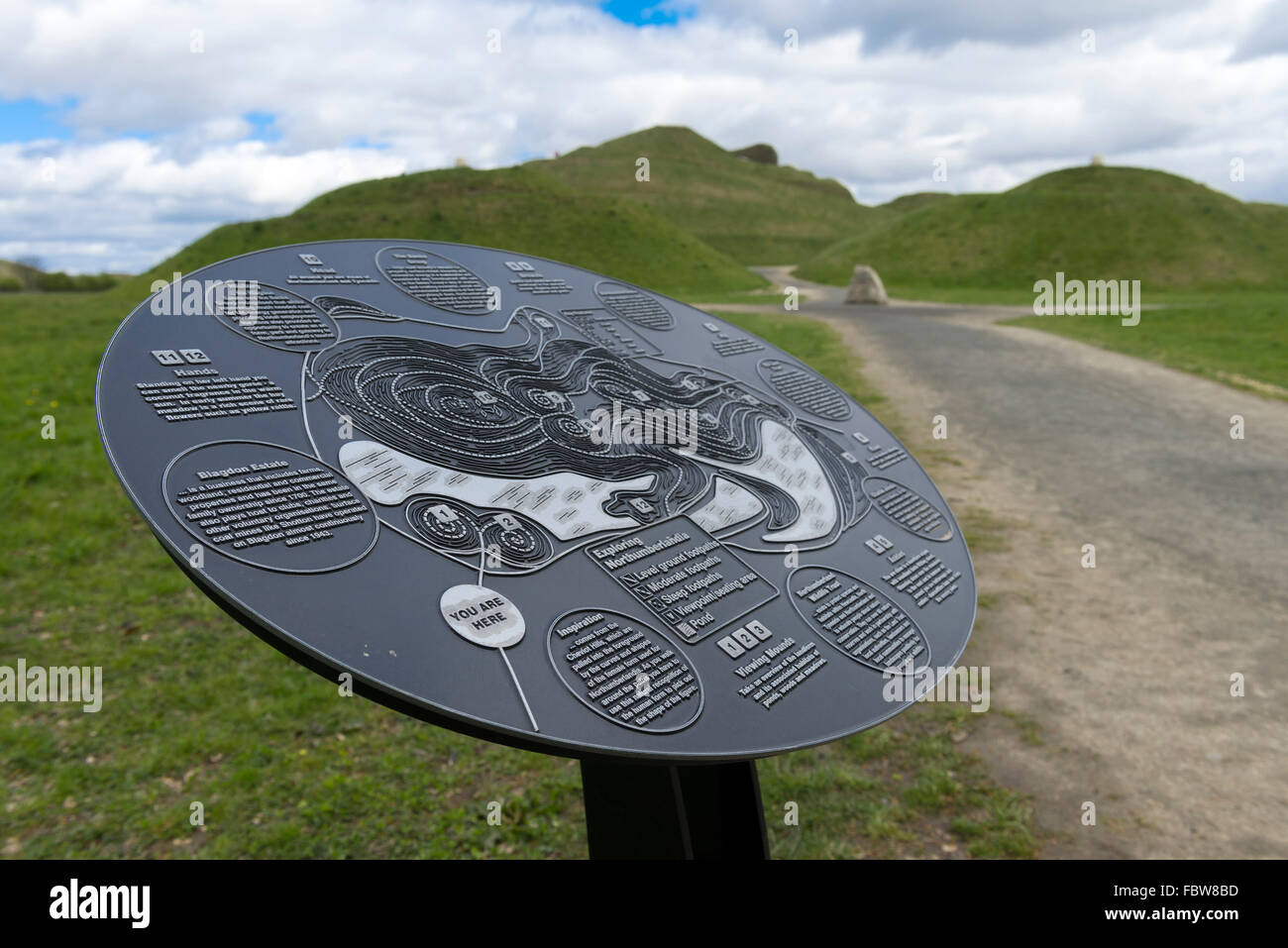 Northumberlandia, Lady of the north, near Cramlington North east ...
