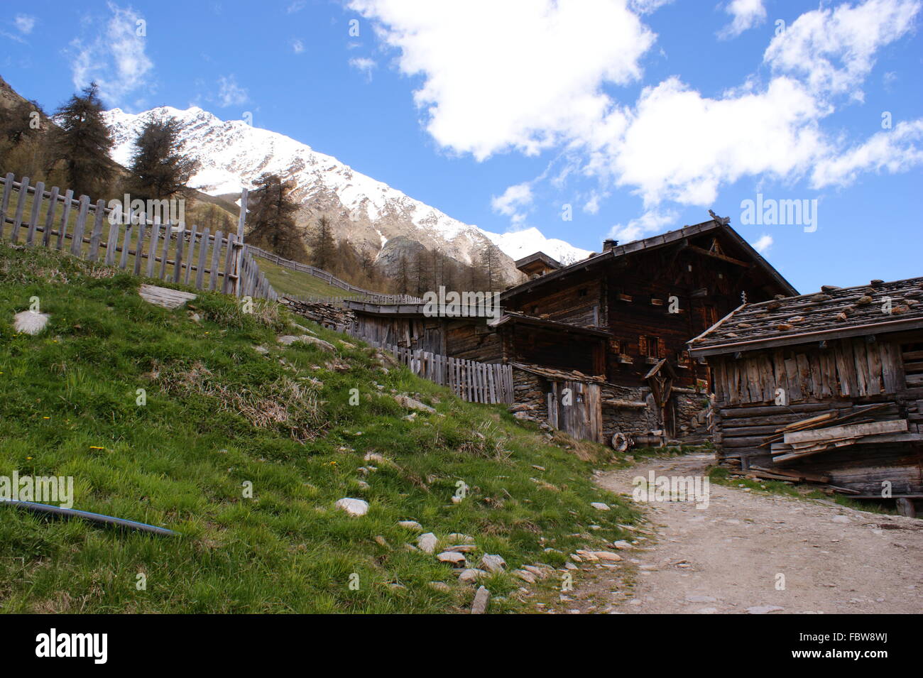An old alp Stock Photo - Alamy