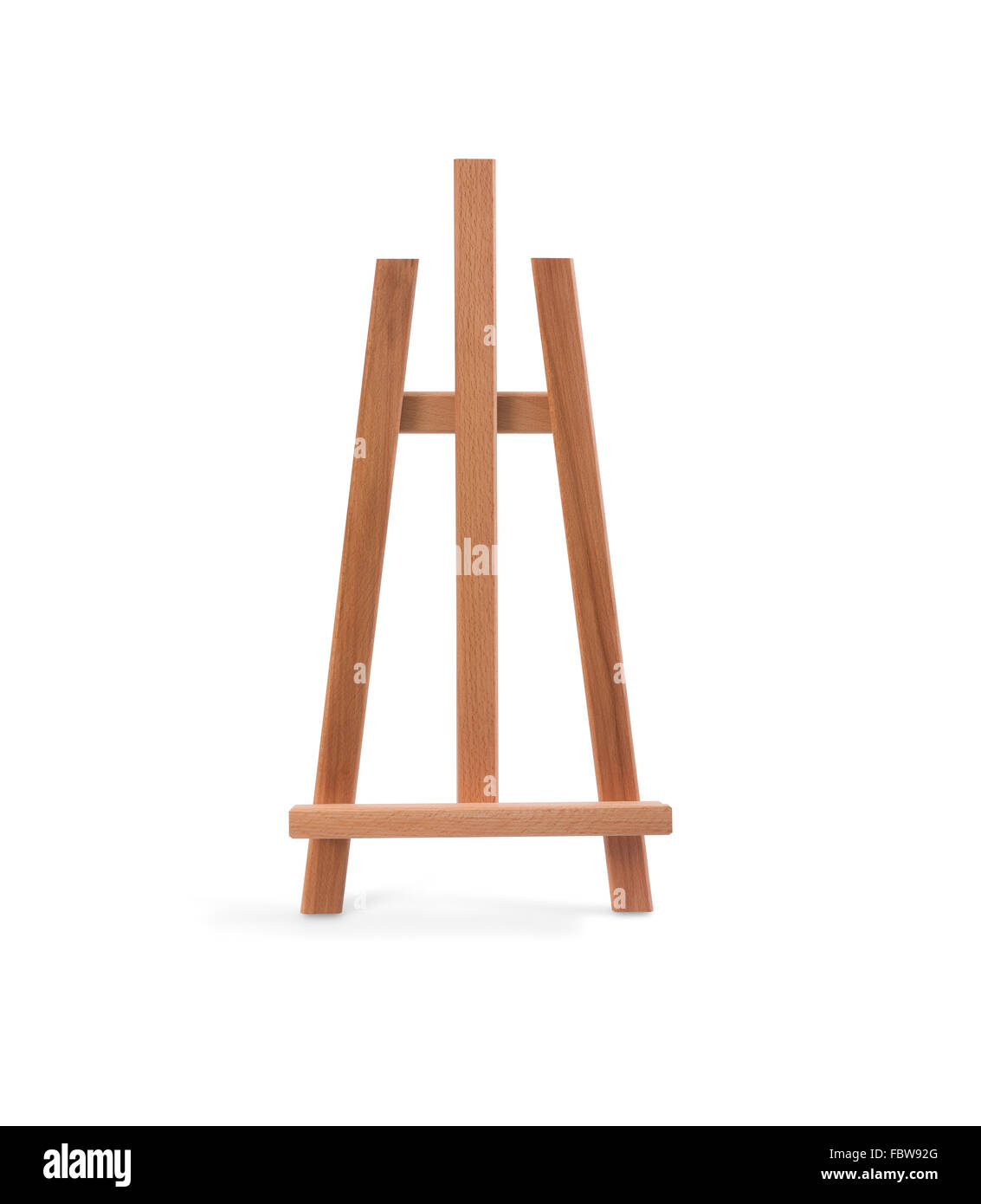 Wooden painter easel isolated on white Stock Photo - Alamy