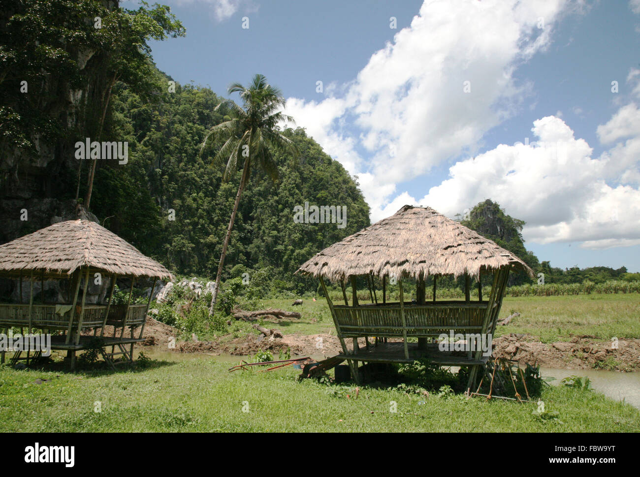 Philippines Palawan Sabang Rural scene near Sabang Adrian Baker Stock ...