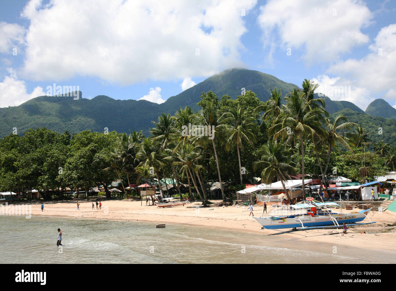 Philippines Palawan Sabang Sabang Beach Adrian Baker Stock Photo - Alamy