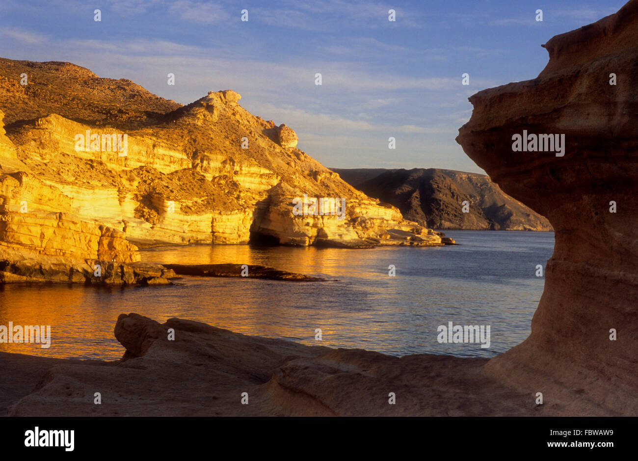 Zone of coast near `El Playazo´. Cabo de Gata-Nijar Natural Park ...