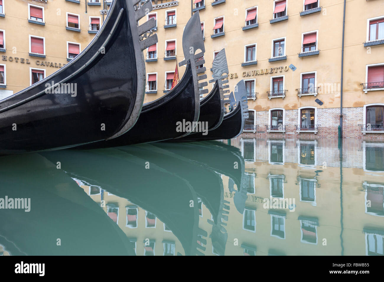 Gondolas reflection hi-res stock photography and images - Alamy