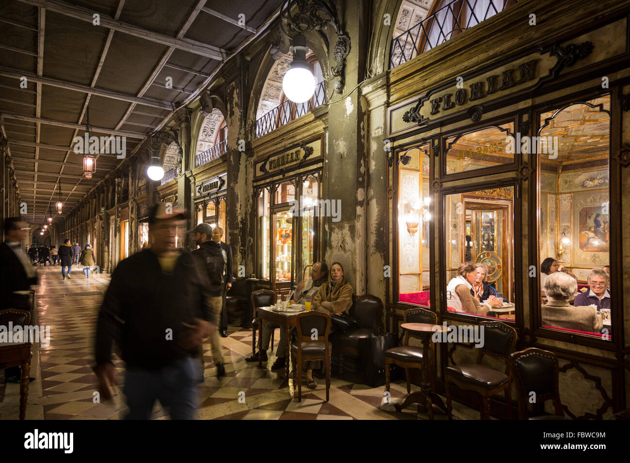Caffè Florian on the Piazza San Marco, Venice, Italy Stock Photo - Alamy