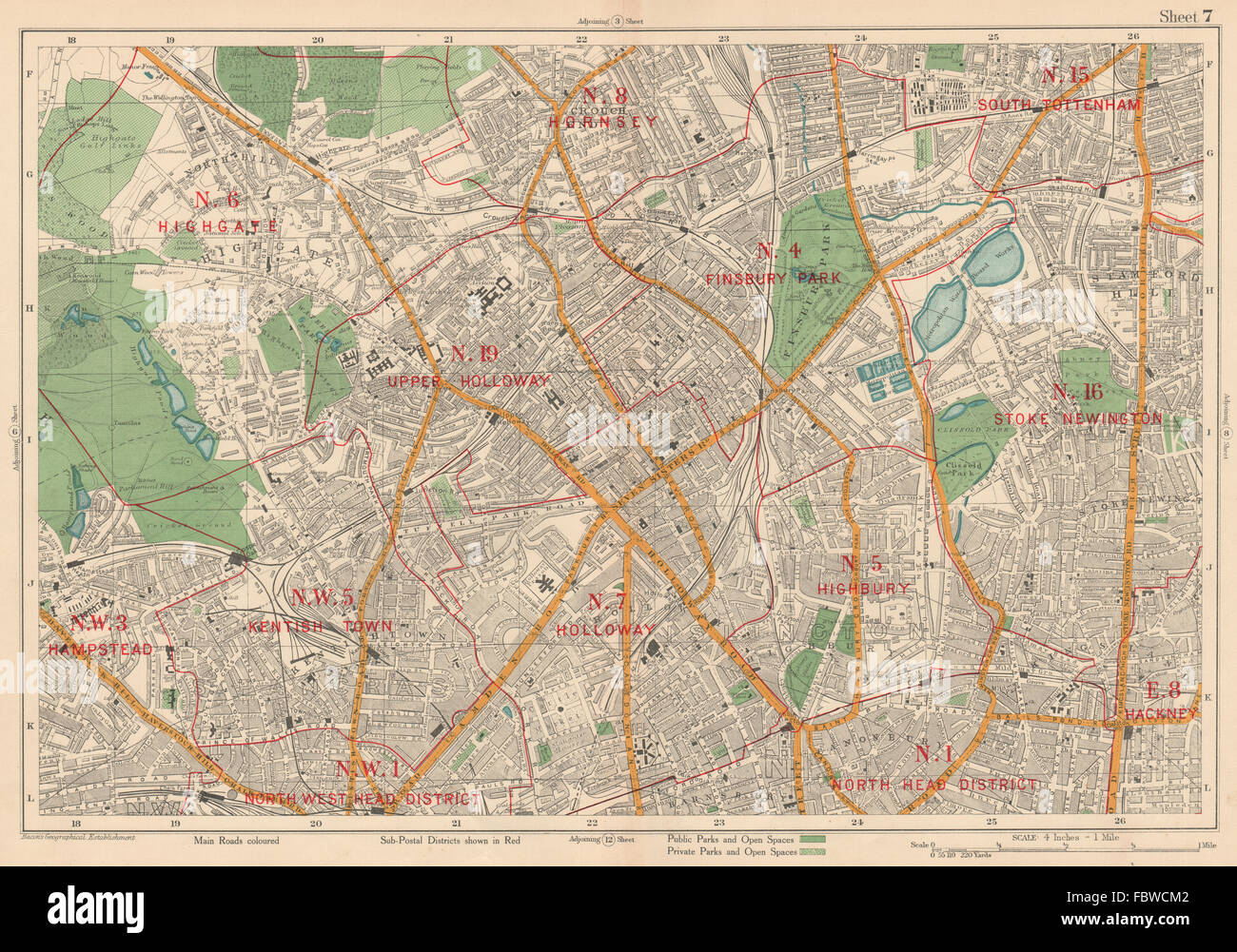 Map of stoke newington hi-res stock photography and images - Alamy