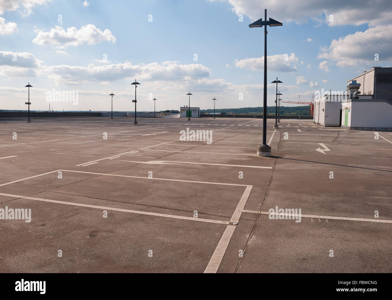 Empty Car park Stock Photo - Alamy
