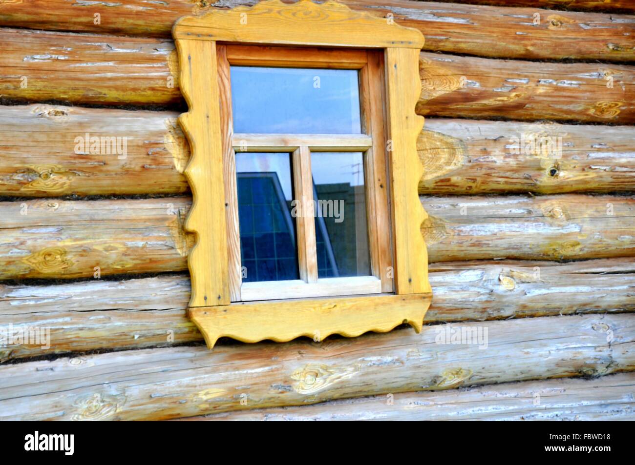 Window at home in the village Stock Photo - Alamy