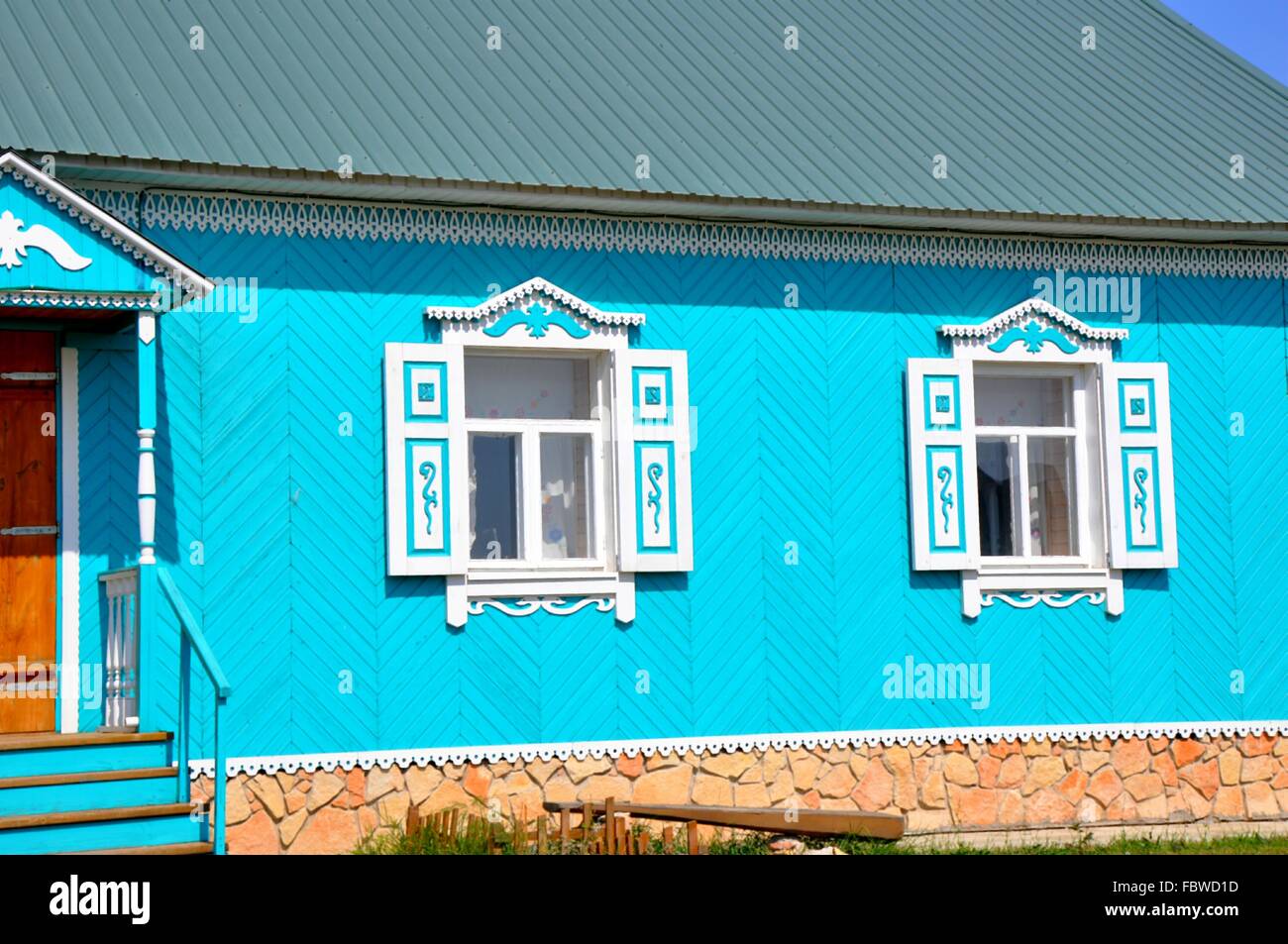 Window at home in the village Stock Photo - Alamy