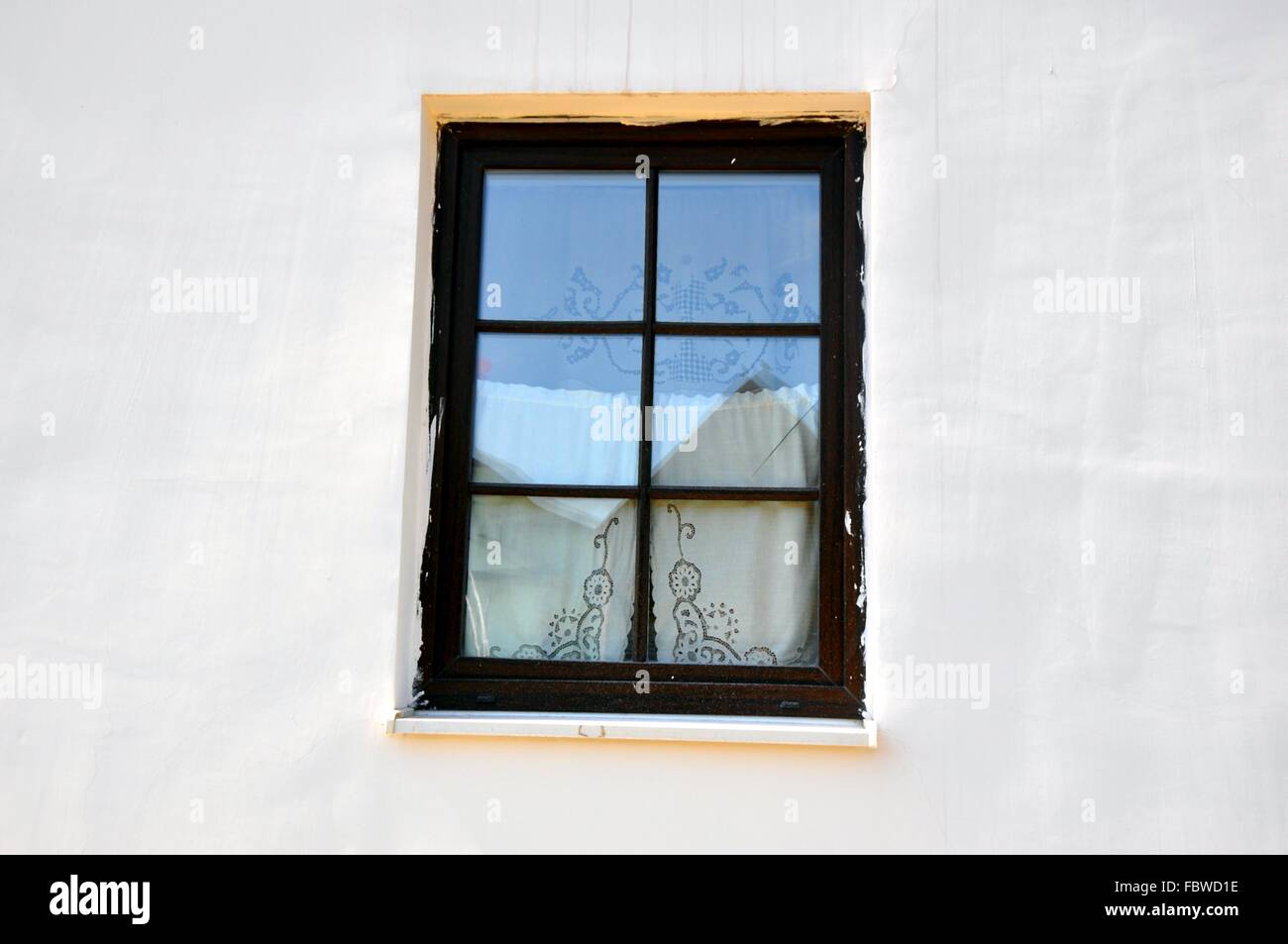 Window at home in the village Stock Photo - Alamy