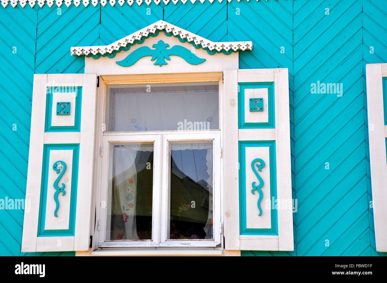 Window at home in the village Stock Photo - Alamy