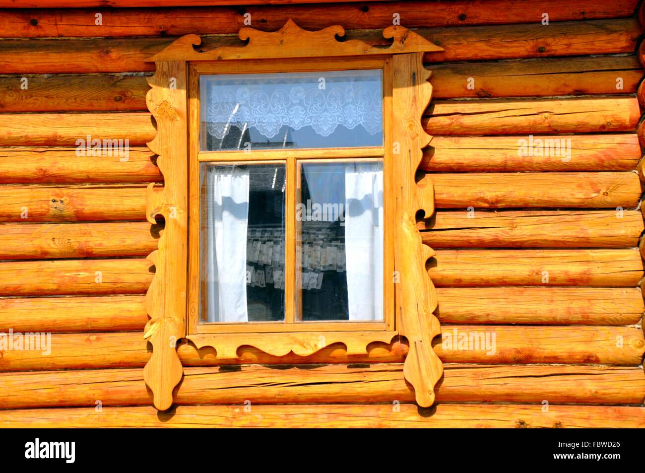 Window at home in the village Stock Photo - Alamy