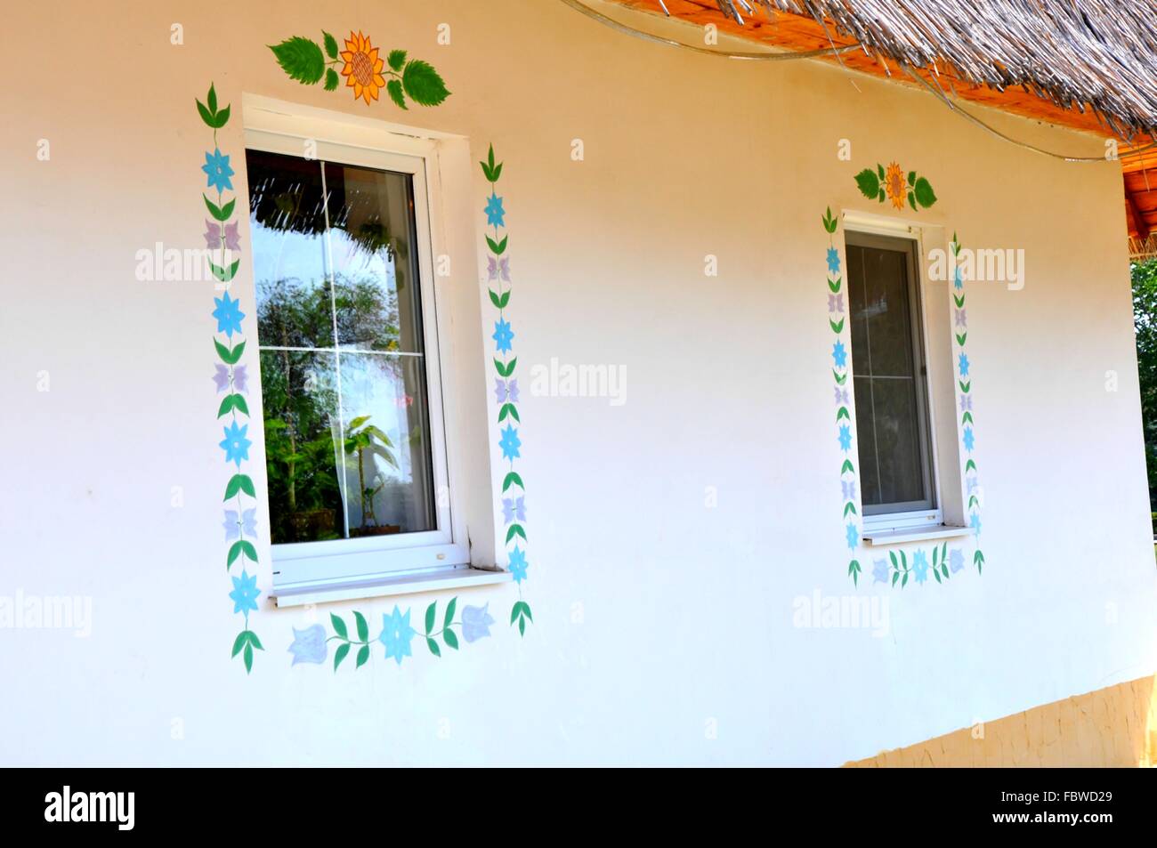 Window at home in the village Stock Photo - Alamy