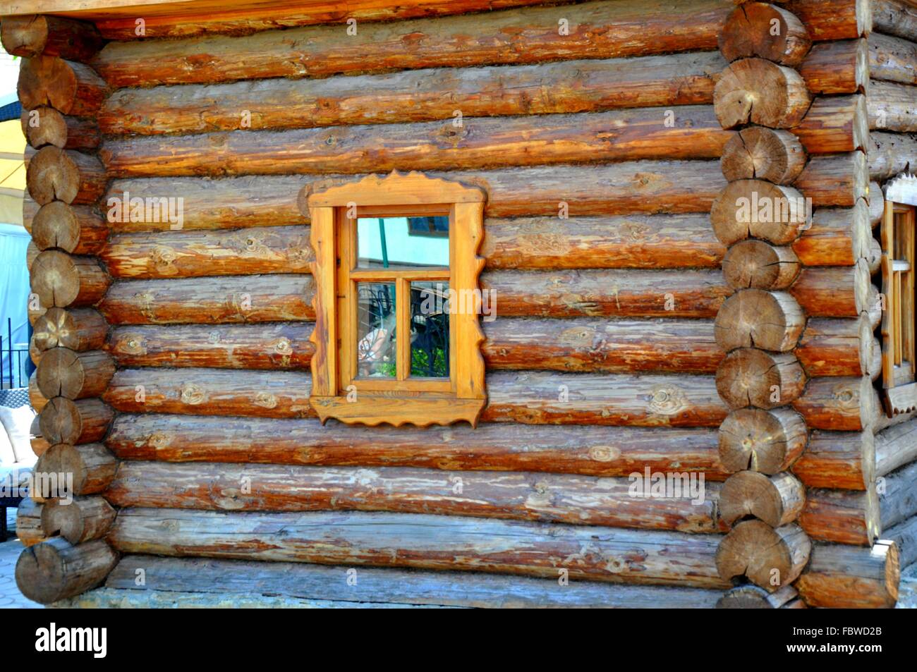 Window at home in the village Stock Photo - Alamy
