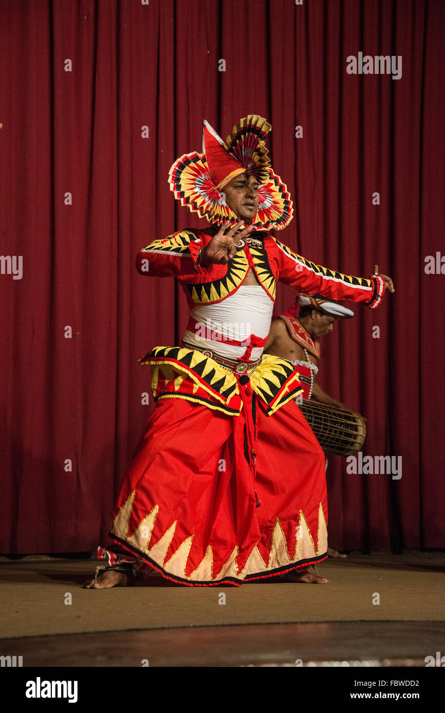 The Theme dance as part of the Kandyan dance, on stage at a YMBA ...