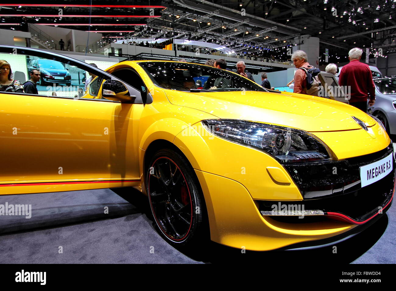 Renault megane RS yellow Stock Photo - Alamy