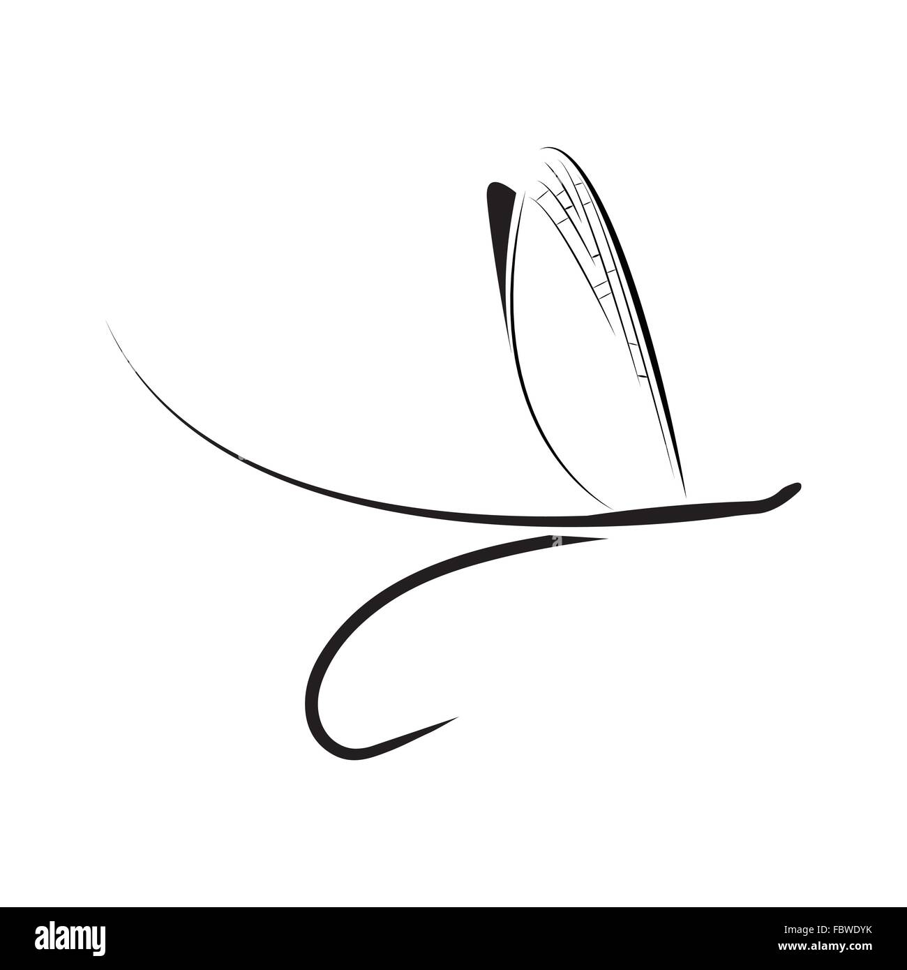 Fly fishing icon Stock Vector Image & Art - Alamy