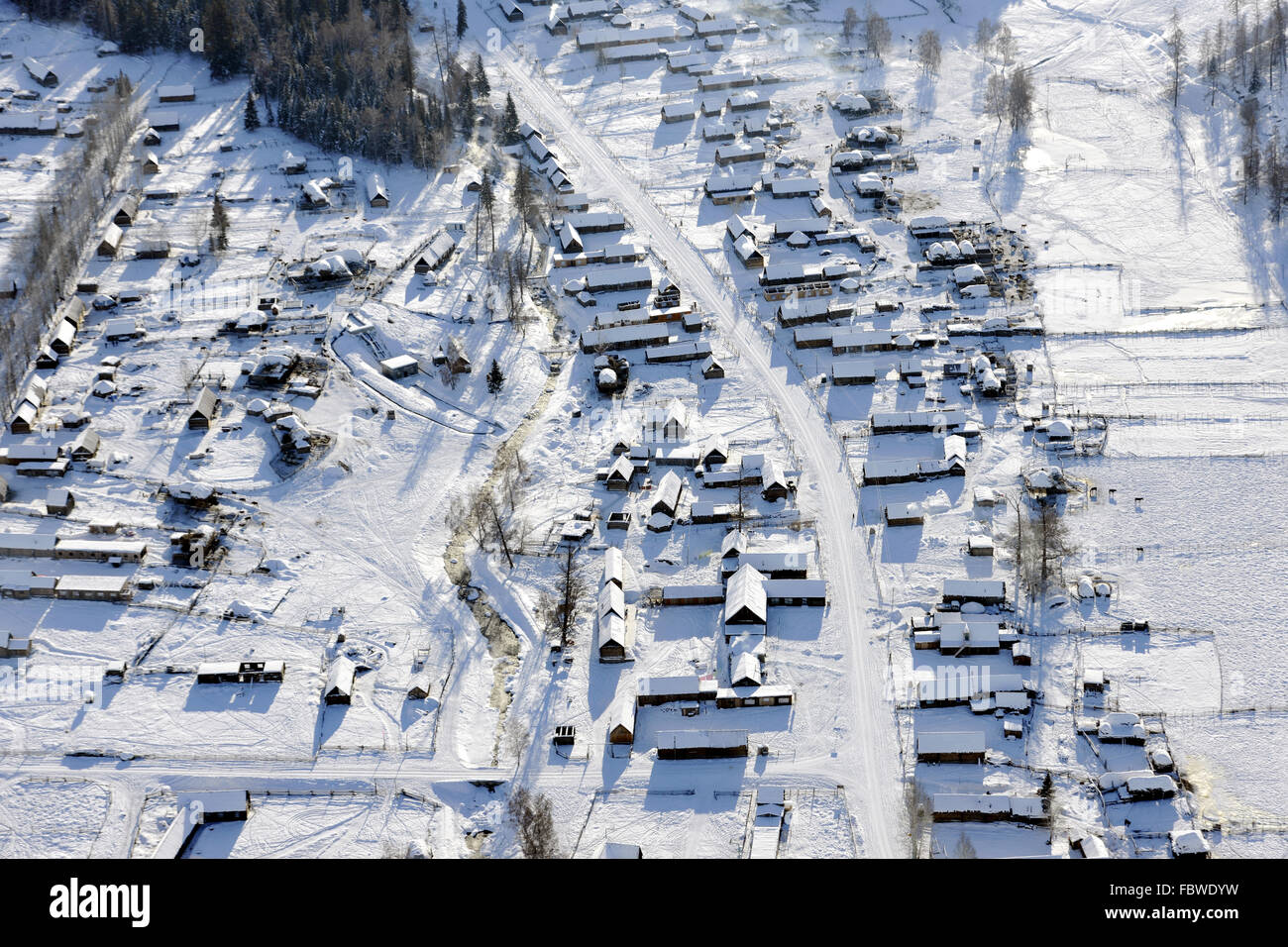 Winter White Haba Karst Topography XinJiang China Stock Photo - Alamy