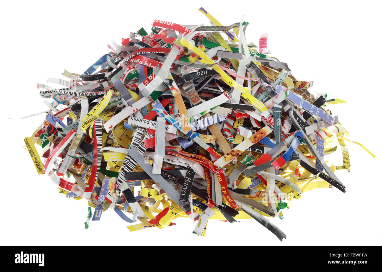 Paper Strips Cutout Stock Photo - Alamy