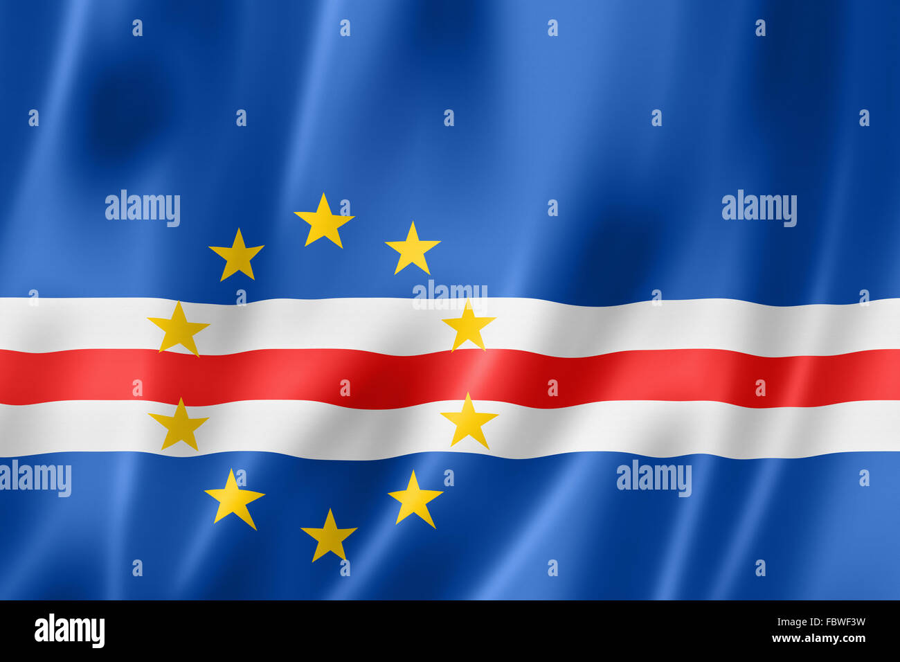 Cape Verde flag Stock Photo - Alamy