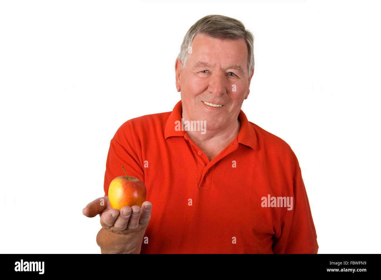 Holding apple man hi-res stock photography and images - Alamy