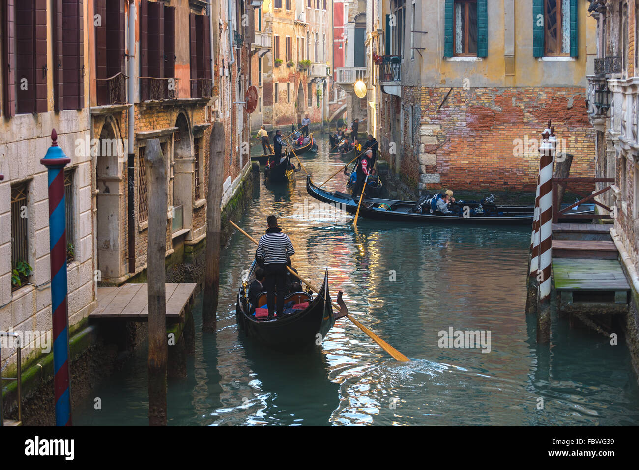 Venetian street life. Venice, Italy Stock Photo - Alamy