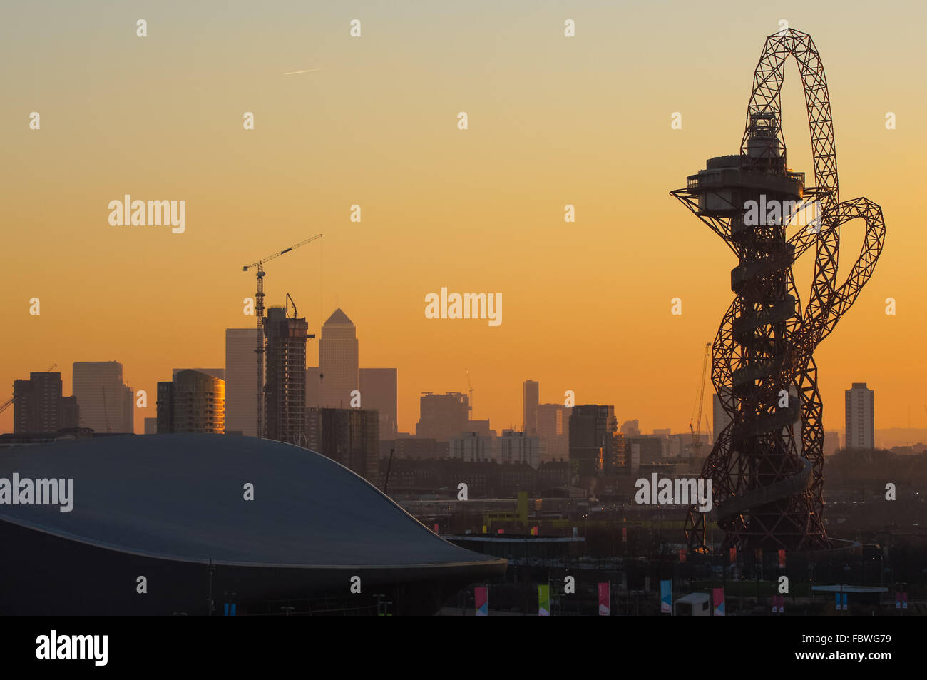 Sunset over London, England United Kingdom UK Stock Photo - Alamy