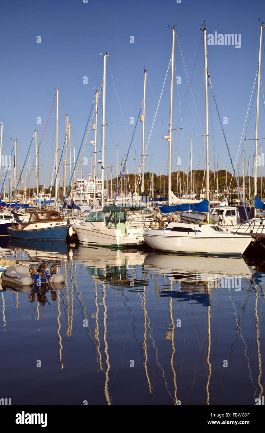 England - Lymington Yacht Marina Stock Photo - Alamy