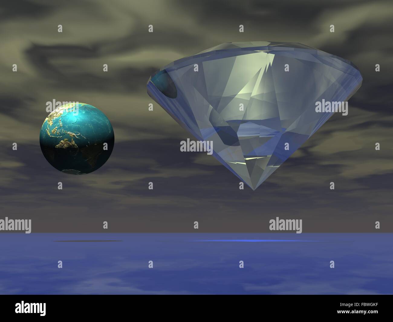 Diamond Planet Made Of Solid