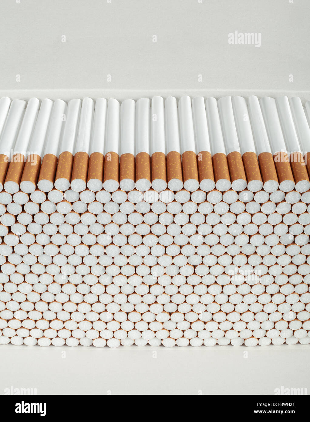 Stack of Cigarettes Stock Photo - Alamy