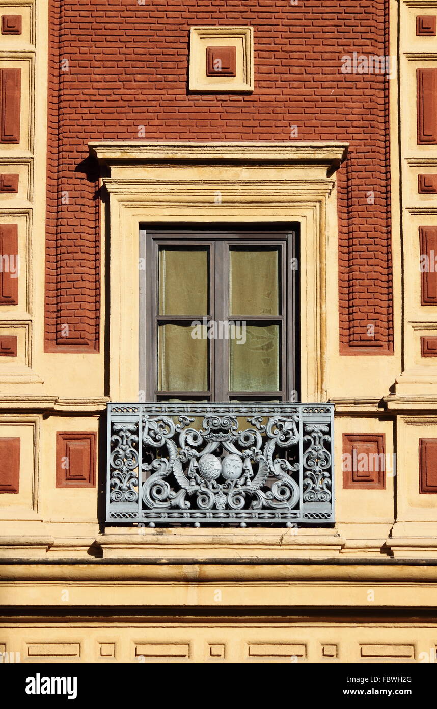 Baroque window in Sevilla, Spain Stock Photo - Alamy