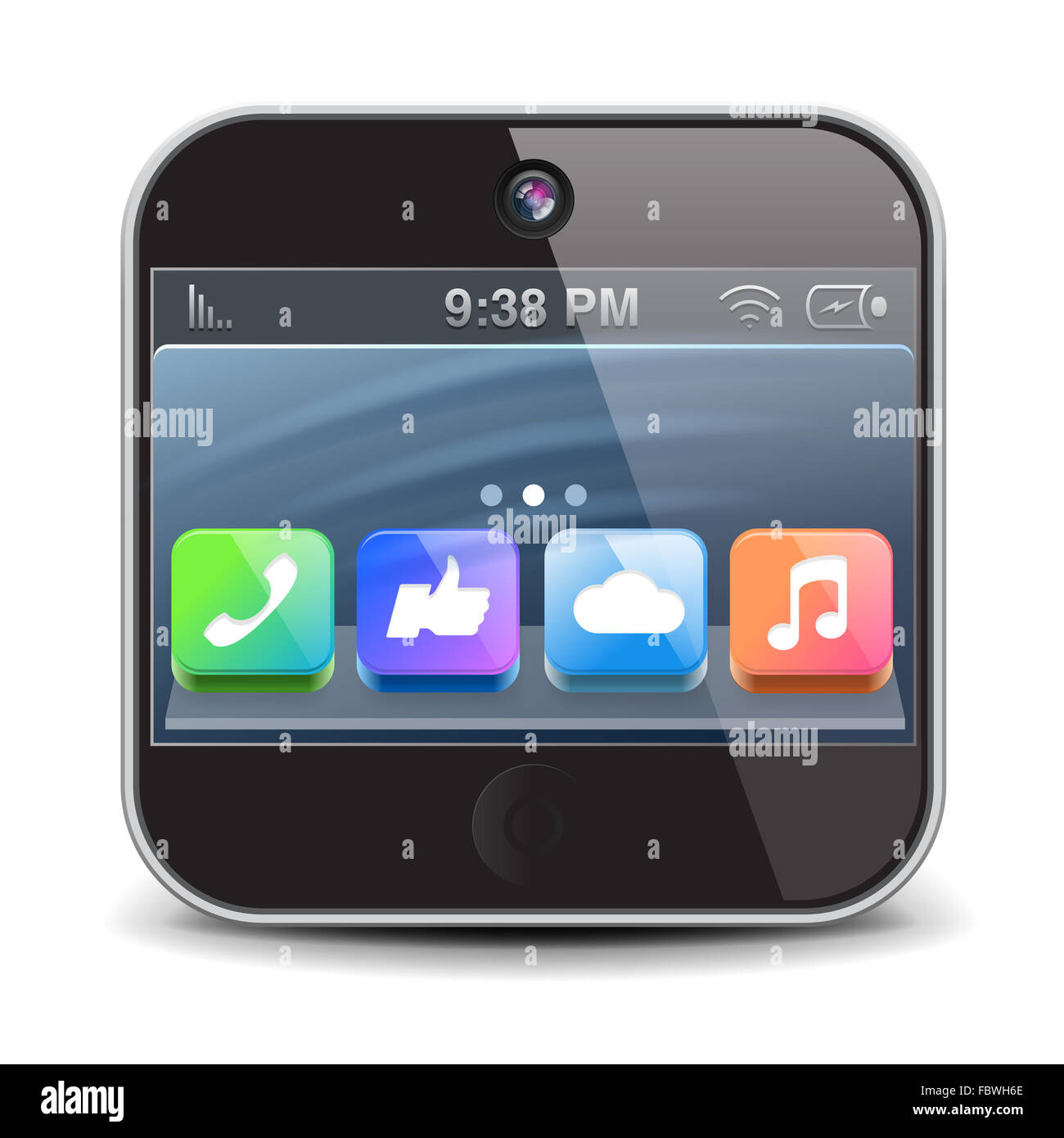 Mobile phone icon, vector Eps10 illustration Stock Photo - Alamy