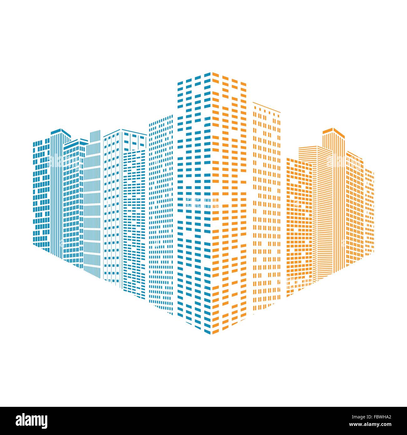 Abstract vector city Stock Vector Image & Art - Alamy
