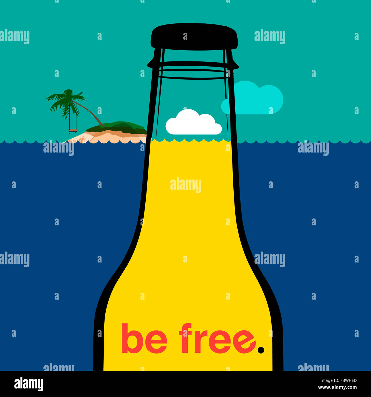 Empty ship in bottle hi-res stock photography and images - Alamy