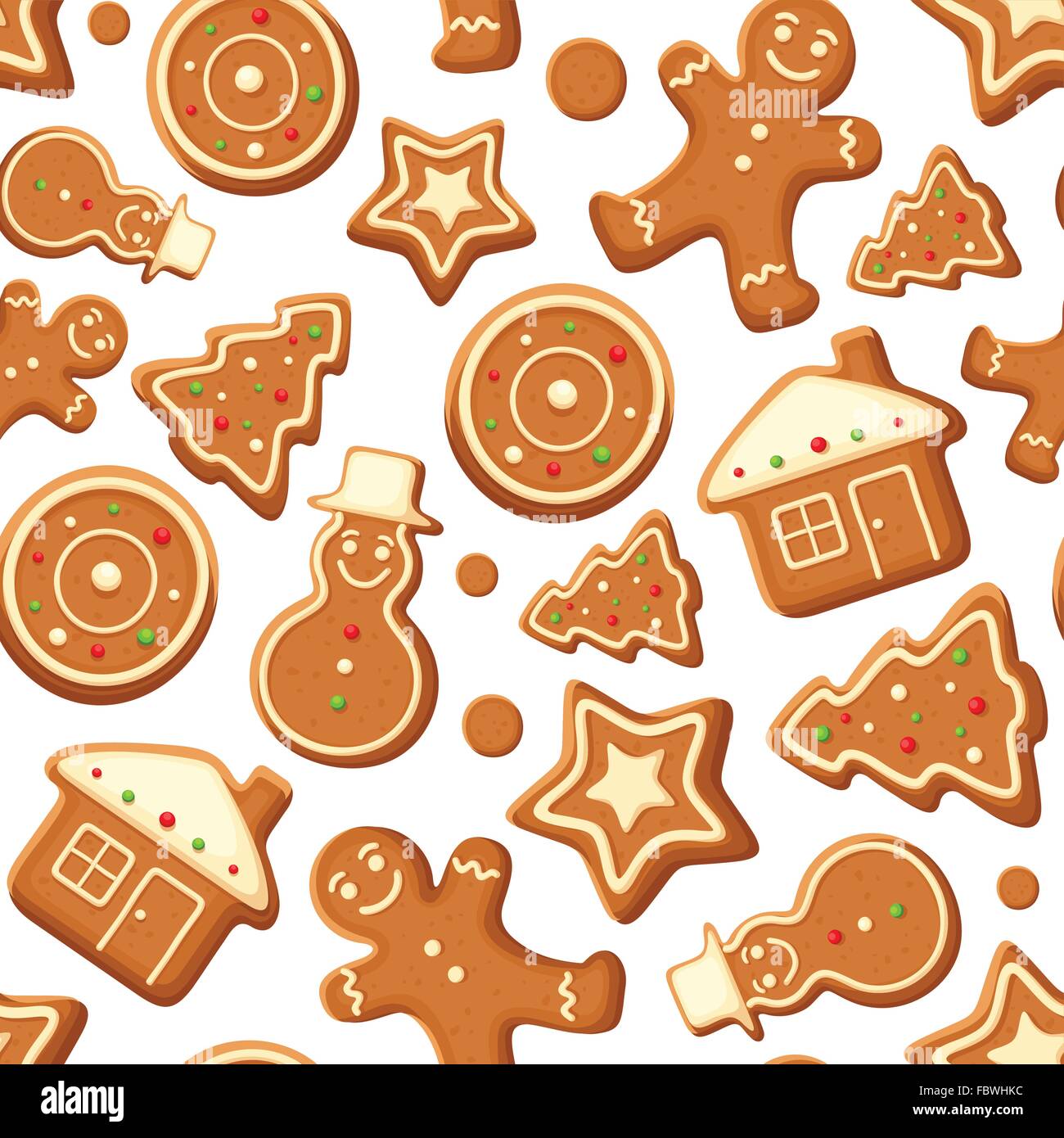 Christmas food background cookies Stock Vector Images - Alamy