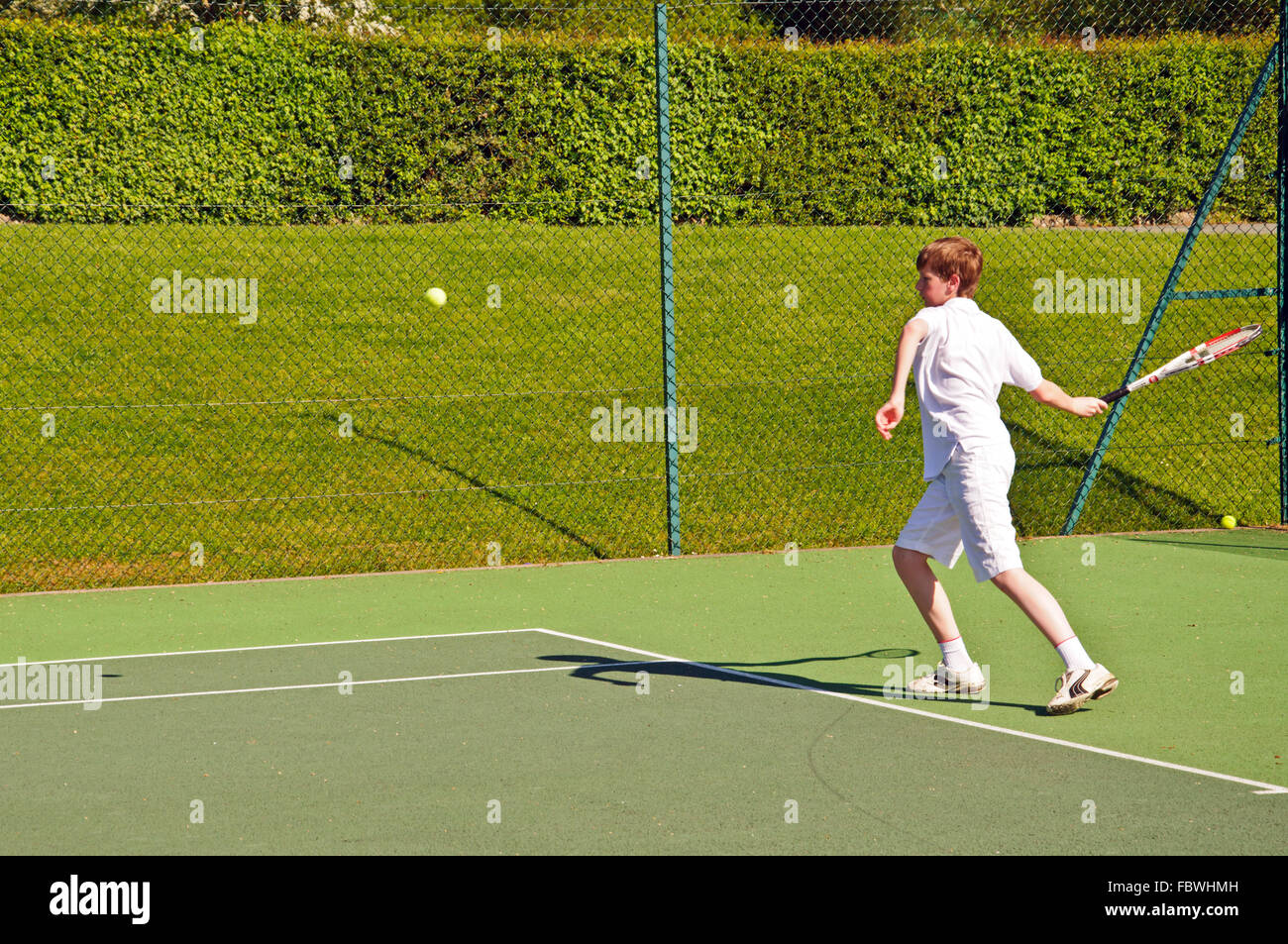 Tennis - forehand Stock Photo - Alamy