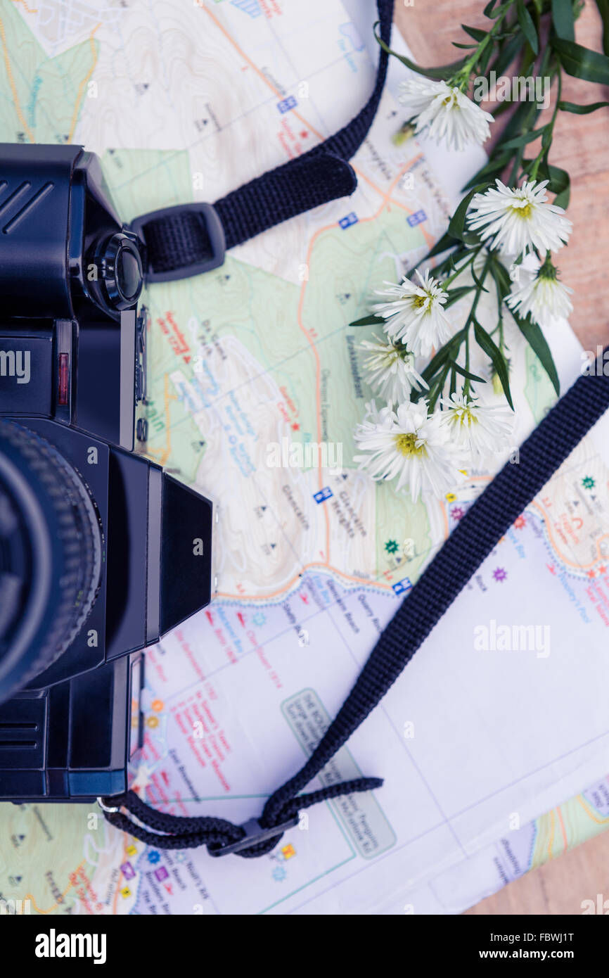 Map of flowers hi-res stock photography and images - Alamy