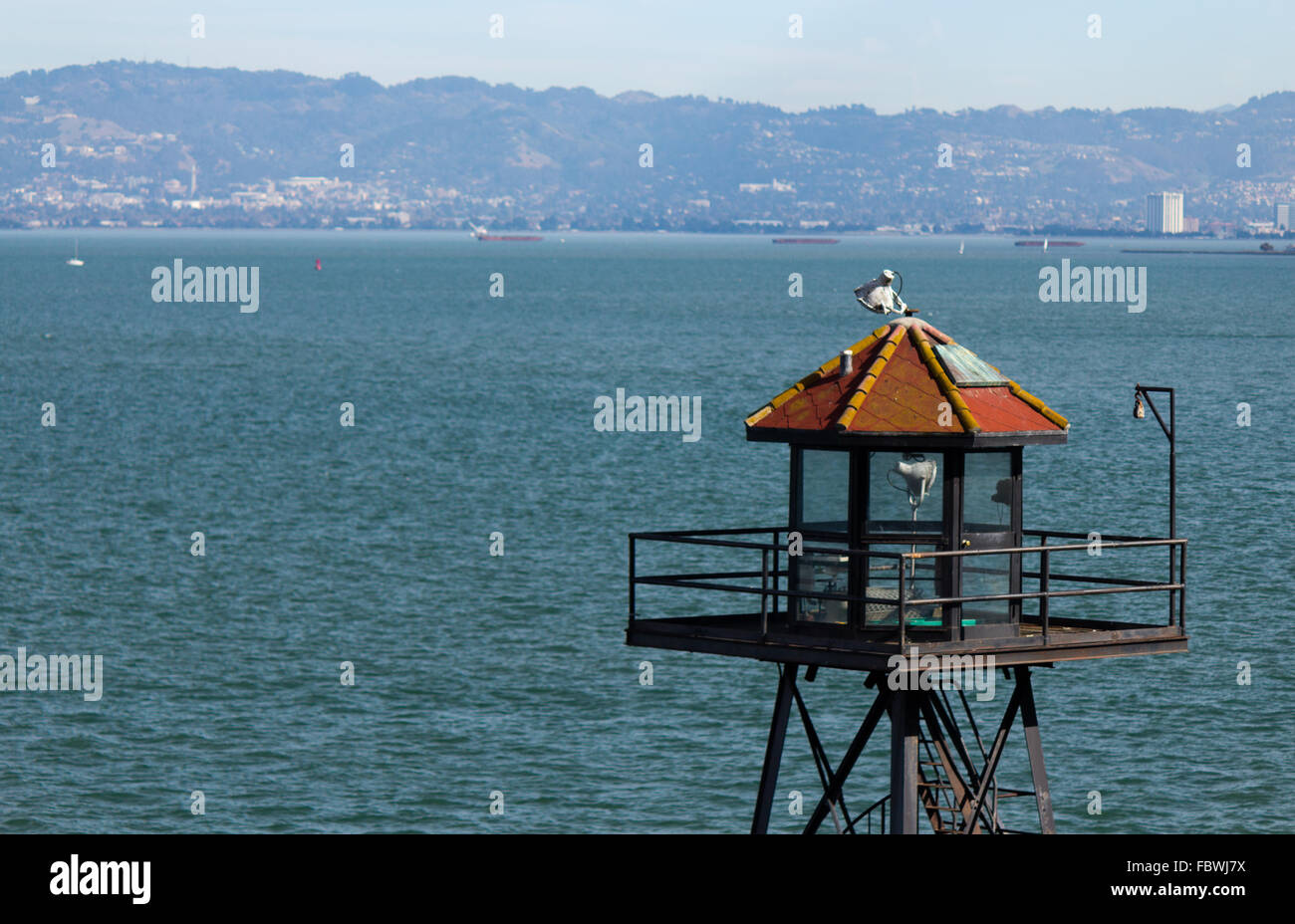 Alcatraz water tower hi-res stock photography and images - Alamy