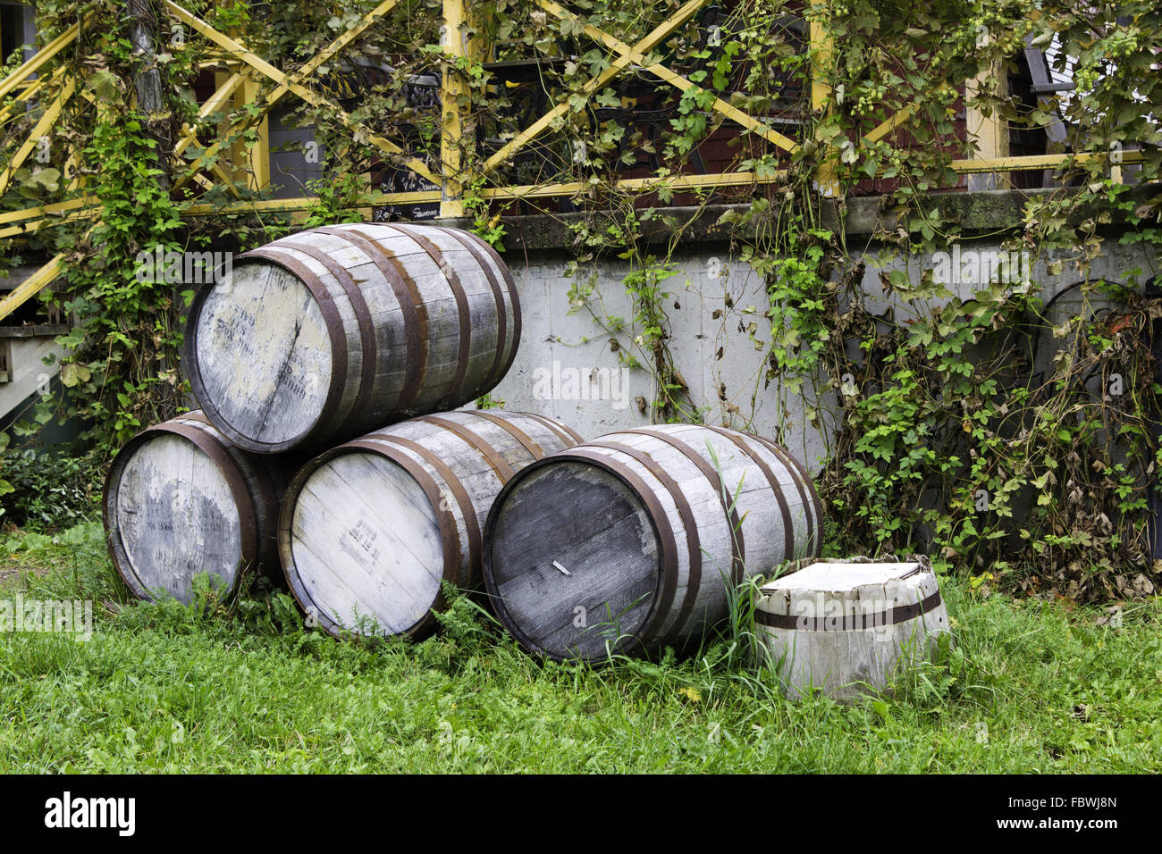 Stacked barrels pyramid hi-res stock photography and images - Alamy