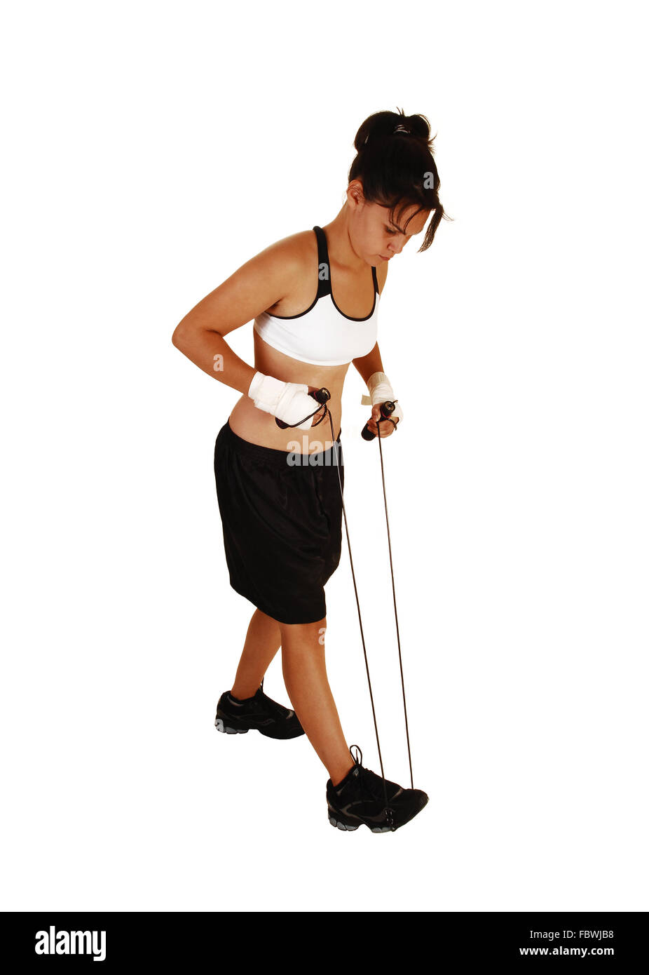 Girl in training Stock Photo - Alamy