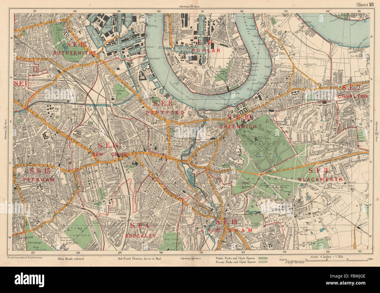 Blackheath london map hi-res stock photography and images - Alamy