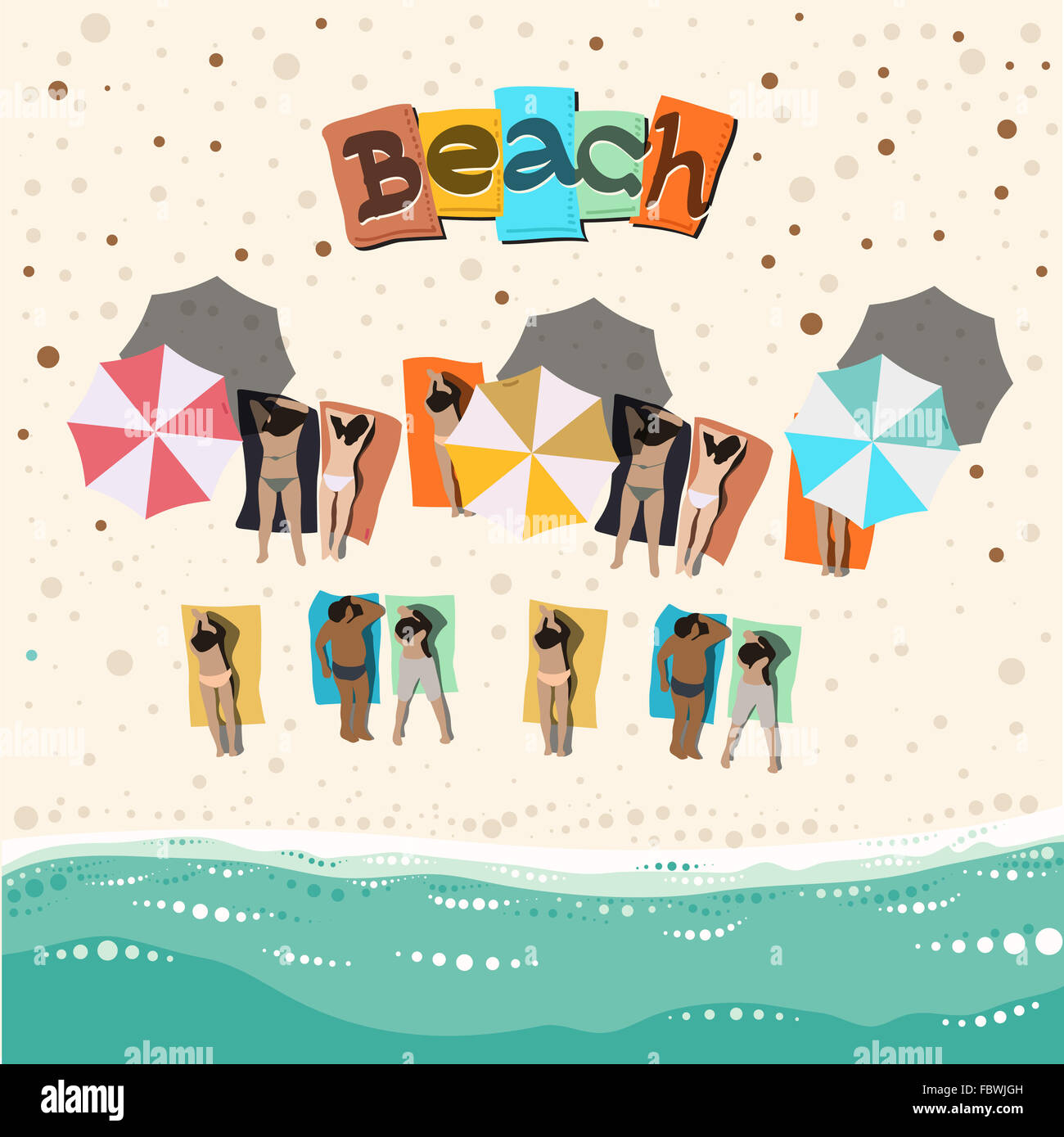 Cartoon sunbathing hi-res stock photography and images - Alamy