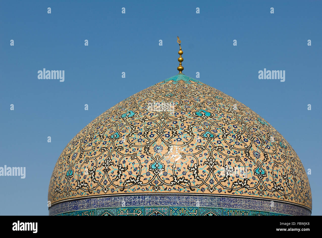 Dome of Sheikh Lotf Allah Mosque, Isfahan, Iran Stock Photo - Alamy