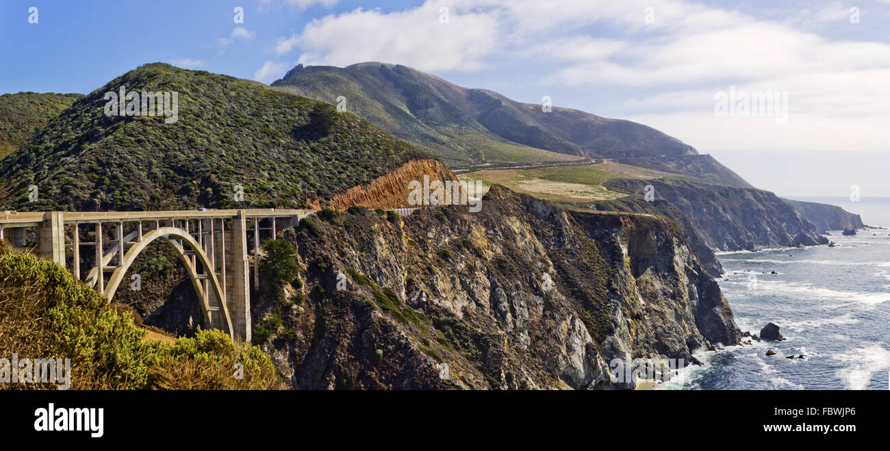 panoramic view of the 101 at Big Sur Stock Photo - Alamy