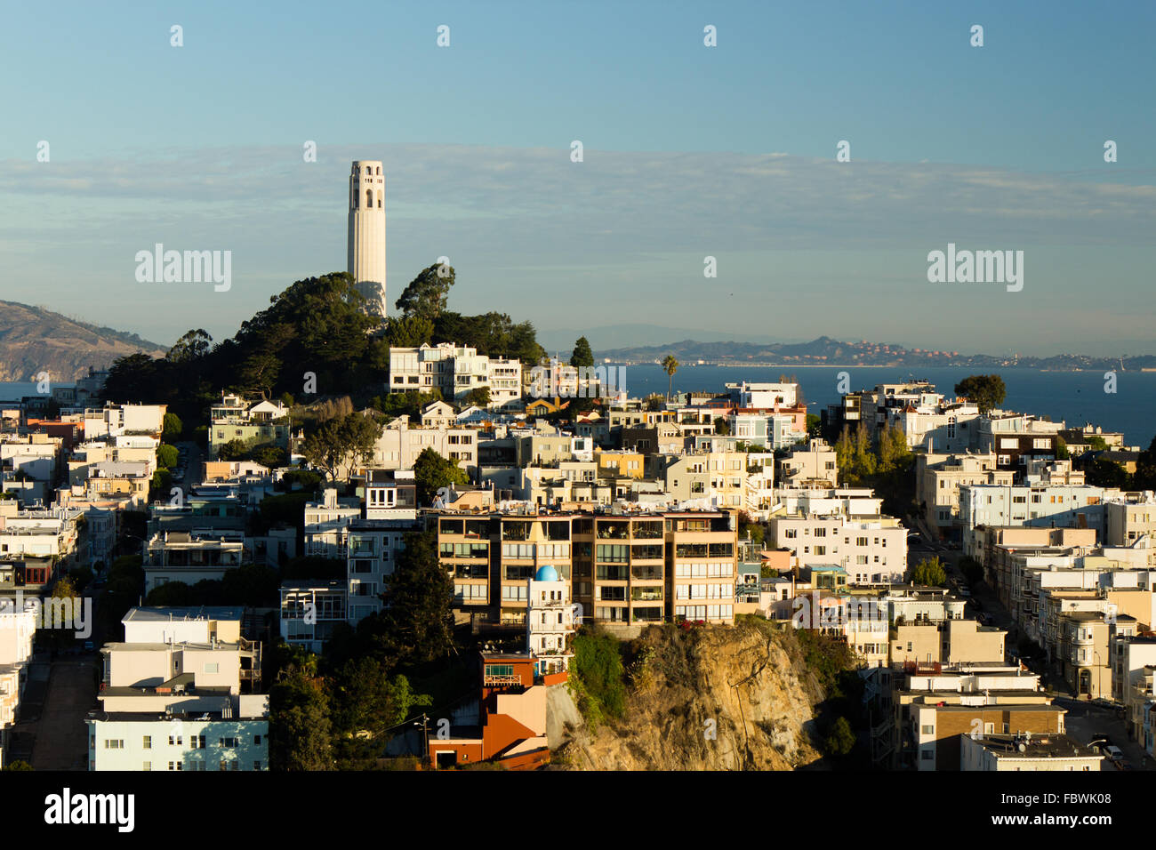 Coit Tower on Telegraph Hill Stock Photo - Alamy Coit Tower on Telegraph Hill Stock Photo - Alamy