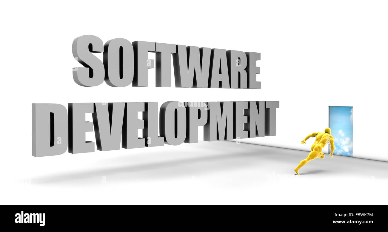 Software Development as a Fast Track Direct Express Path Stock Photo ...