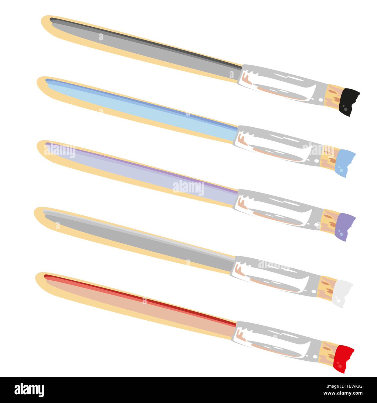 Palette different colors oil paint hi-res stock photography and images ...