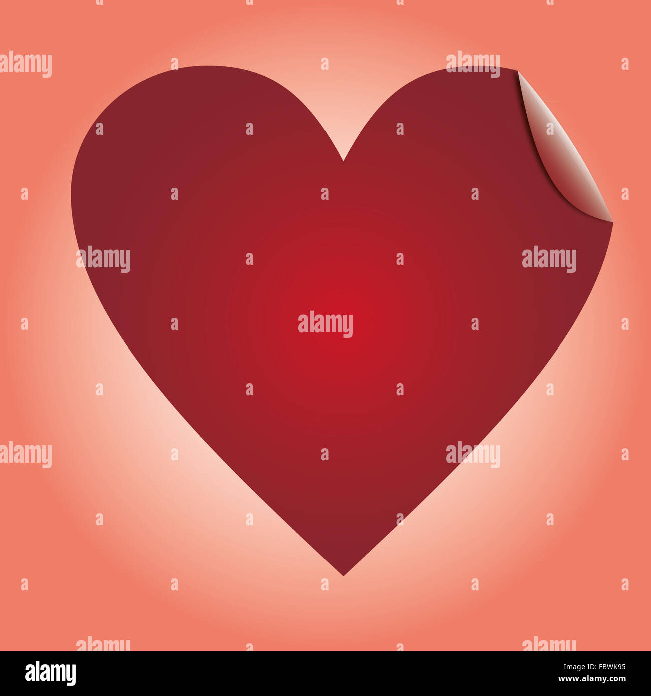 Heart red labels, sticker for goods Stock Photo - Alamy