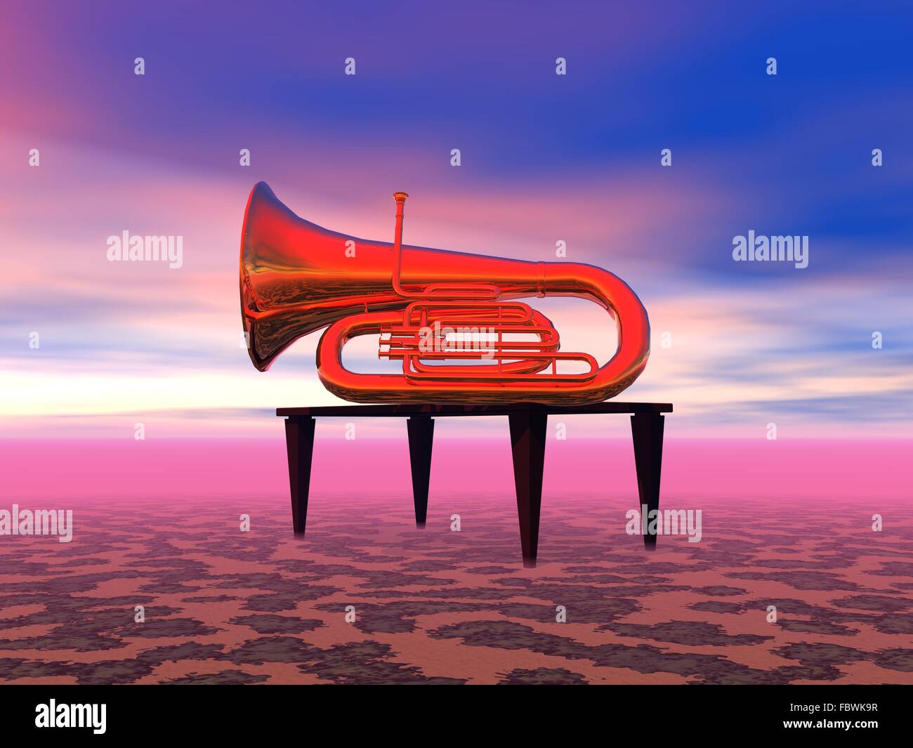 music and trumpet Stock Photo - Alamy